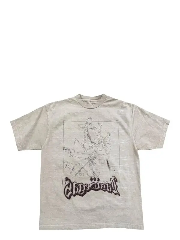 TRAVIS SCOTT X Ralph Steadman Sketch Tee Shirt - Grey