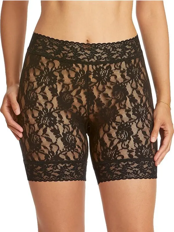 Hanky Panky Lace Biker Shorts - Black