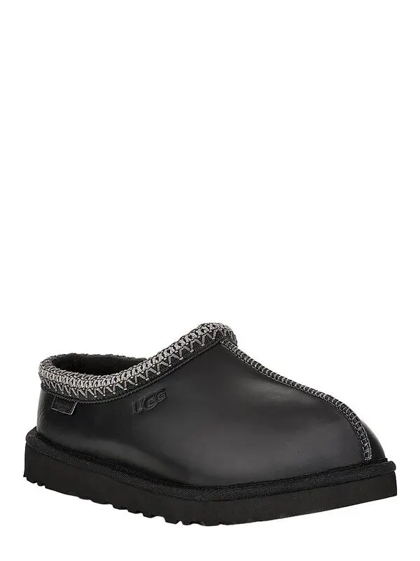 UGG Tasman Leather Slippers - Black