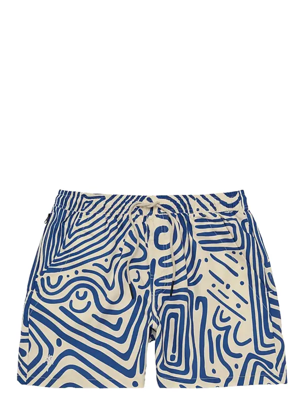 Oas Eldovado Relaxed Staight Fit 4.7 Swim Trunks - Blue