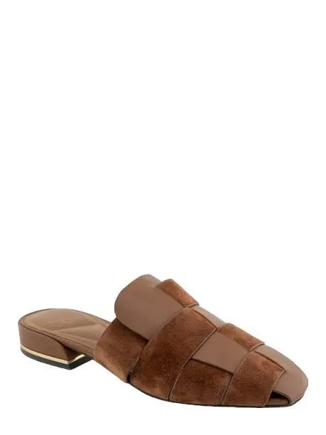 KENNETH COLE Faina Mule - Brown Leather
