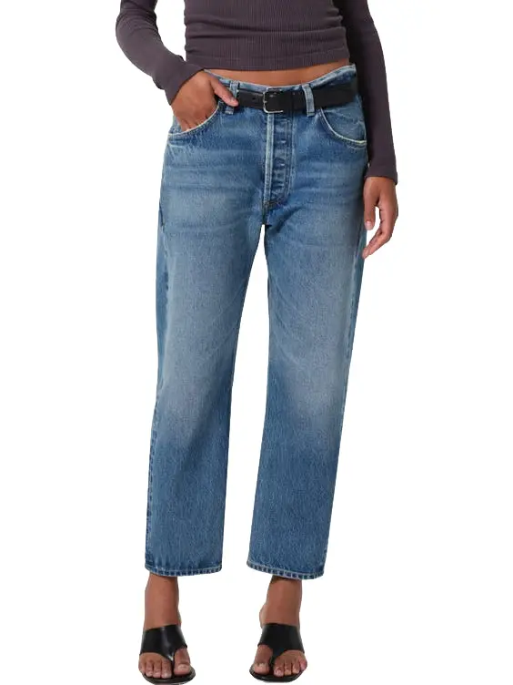 Citizens Of Humanity Winslow High Waist Crop Boyfriend Jeans - Pacifica