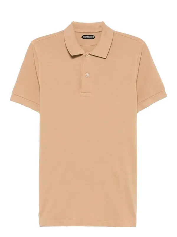 TOM FORD Cotton Polo Shirt - Neutrals