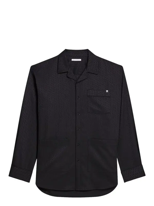 Helmut Lang Geometric-print Shirt - Black