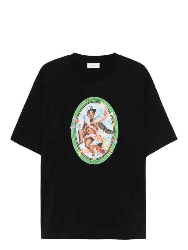 Off-White Fresco Oval T-shirt - Black