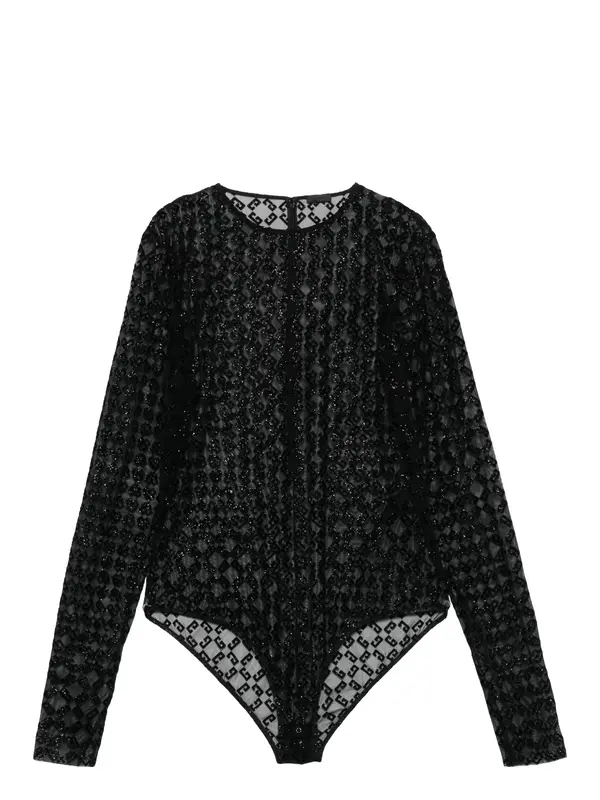 Givenchy Logo-flocked Body - Black