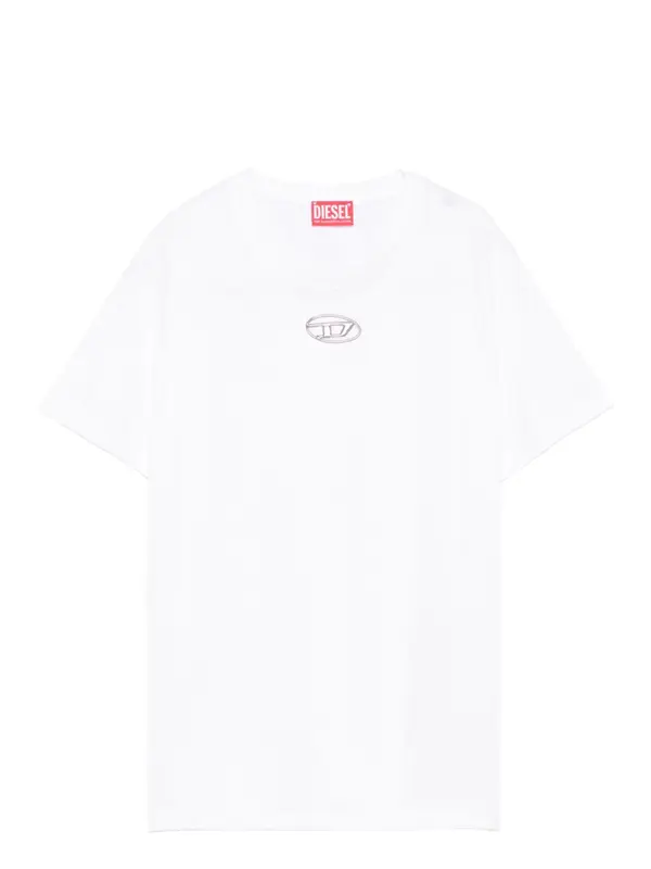 DIESEL® Oval D-logo T-shirt - White
