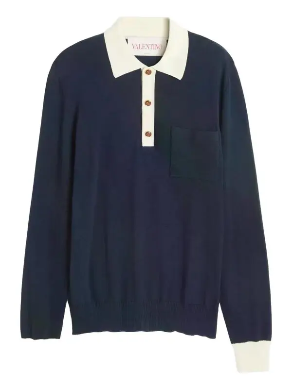 Valentino Garavani Cotton Polo Shirt - Blue