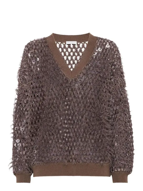 Brunello Cucinelli Brushed Sweater - Brown