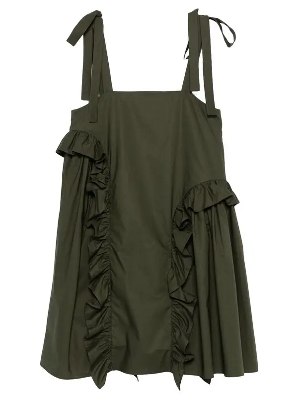 Cecilie Bahnsen Agata Mini Dress - Green