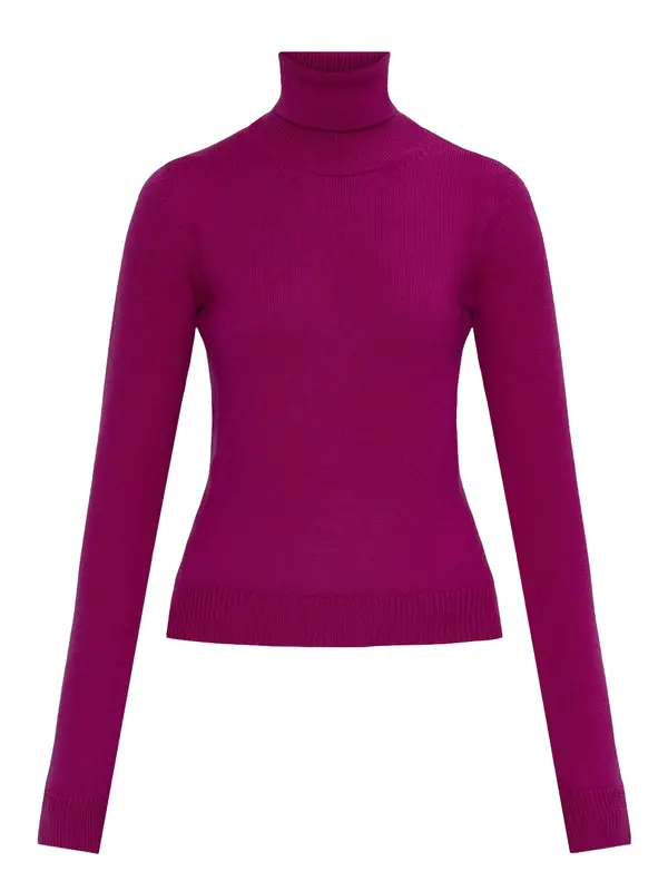 Dolce & Gabbana Roll-neck Wool Jumper - Pink