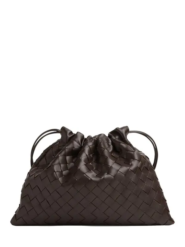 Bottega Veneta Calfskin Dustbag Shoulder Bag - Brown
