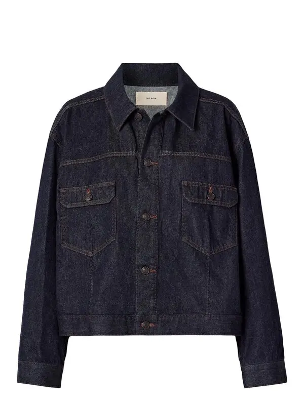 THE ROW Ness Denim Trucker Jacket - Blue