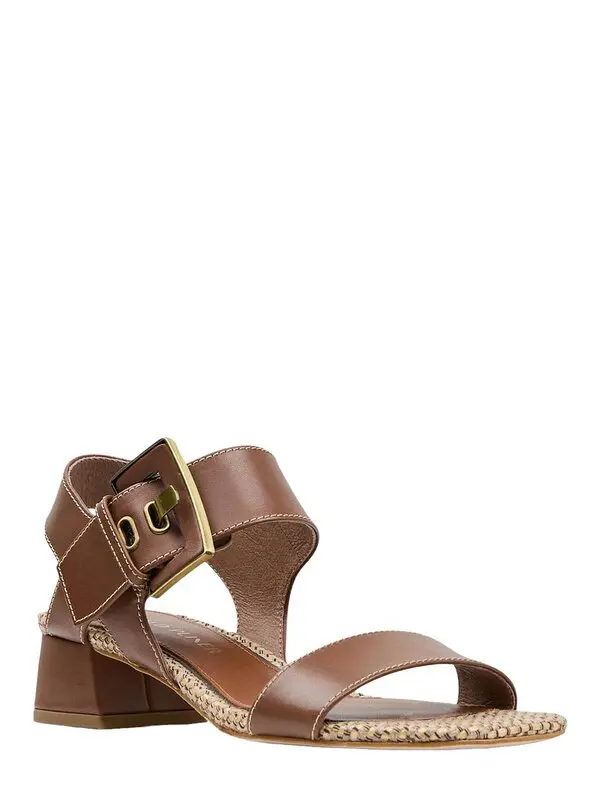 DONALD PLINER Vixi Ankle Strap Sandals - Saddle