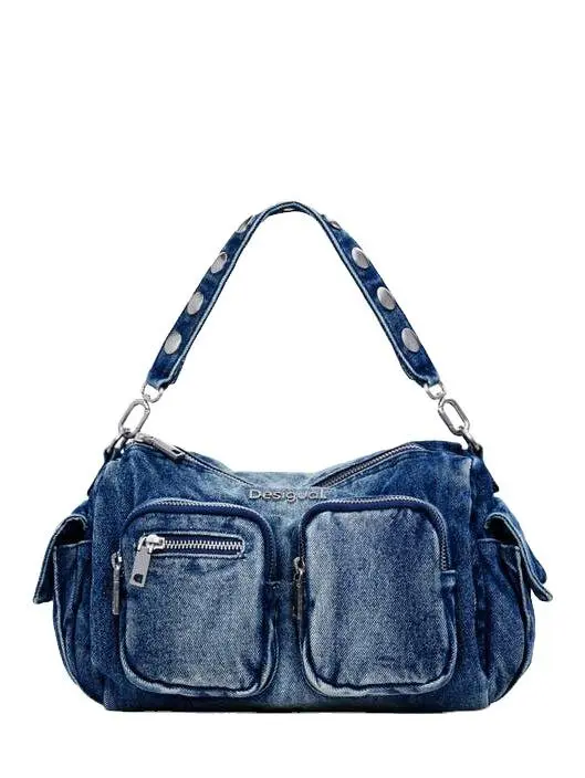 Desigual Denim Shoulder Bag - Blue