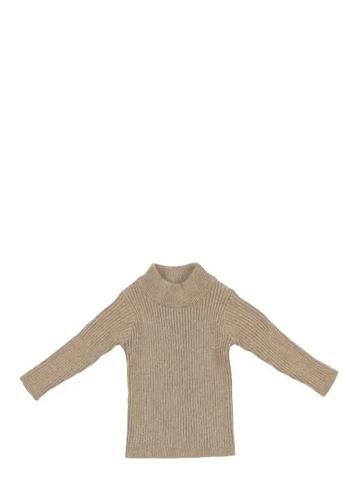 MANIÈRE Ribbed Long-sleeve T-shirt - Heather Sand