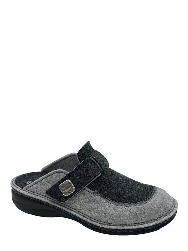 Finn Comfort Antholz Wool Clog - Anthracite