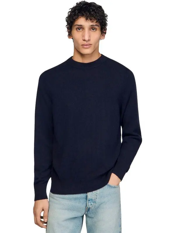 Sandro Cashmere Sweater - Dark Navy