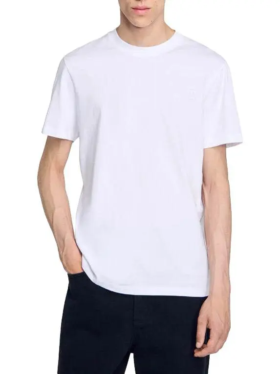 Sandro Cotton T-shirt - White
