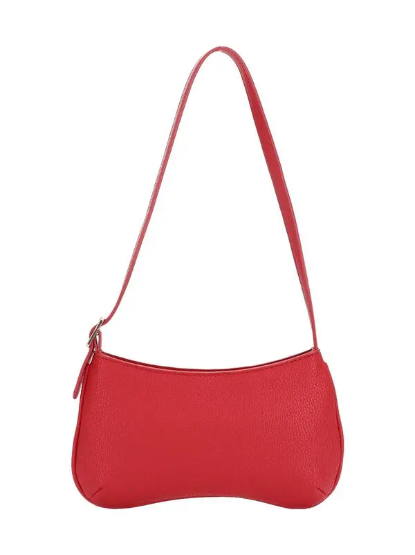 MALI + LILI Imani Recycled Vegan Leather Shoulder Bag - Red