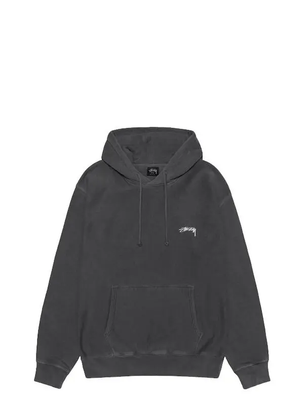 StÜssy Smooth Stock Pigment Dyed Hoodie - Black