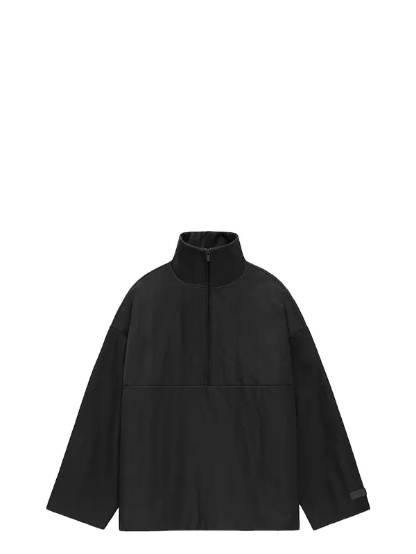 Fear Of God Essentials Textured Nylon Halfzip Pullover - Black