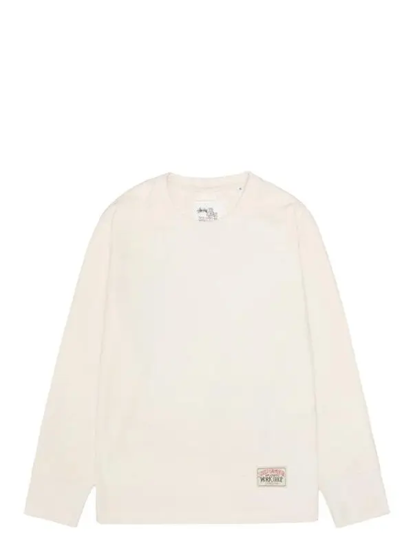 StÜssy X Our Legacy Thermal Cotton Longsleeve - Cream Compact