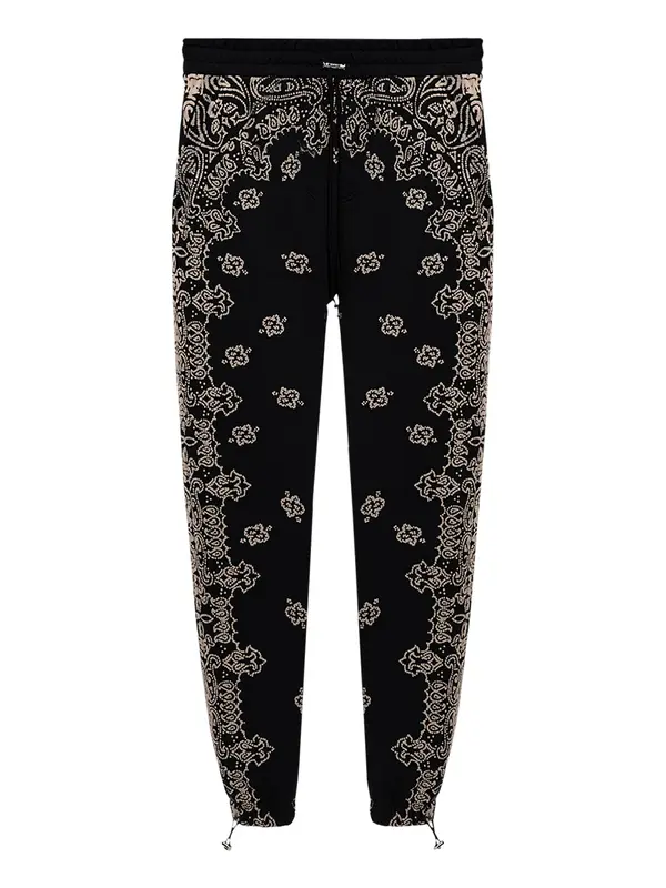 Amiri Bandana Bleach Sweatpants - Black