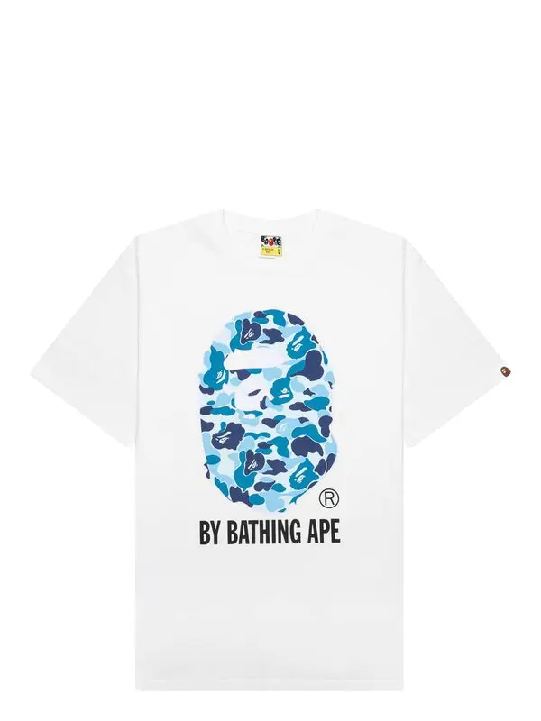 A BATHING APE Abc Camo Bathing Ape Tee /blue - White
