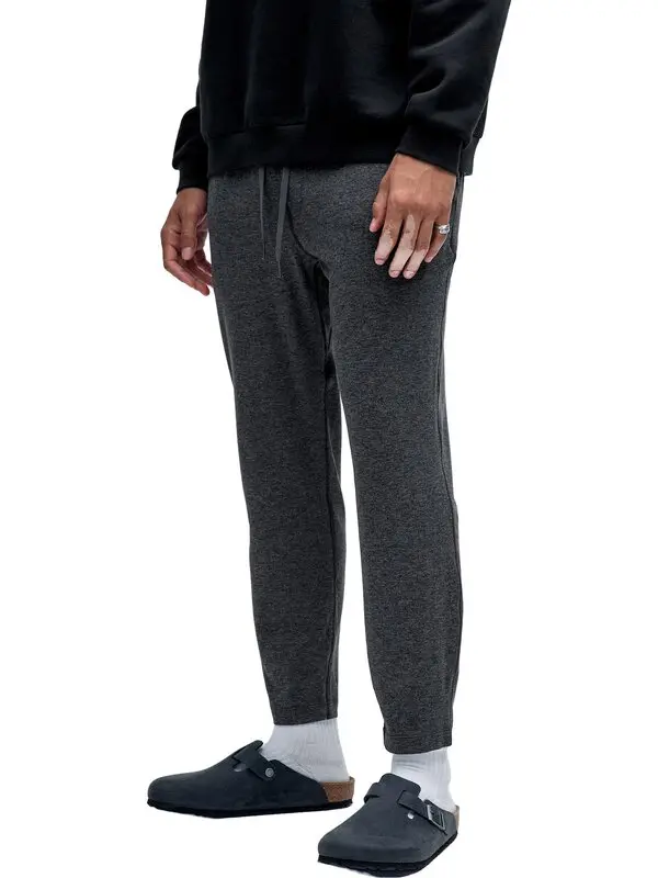 Lululemon Soft Jersey Tapered Pant - Heathered Black/heathered Graphite Grey