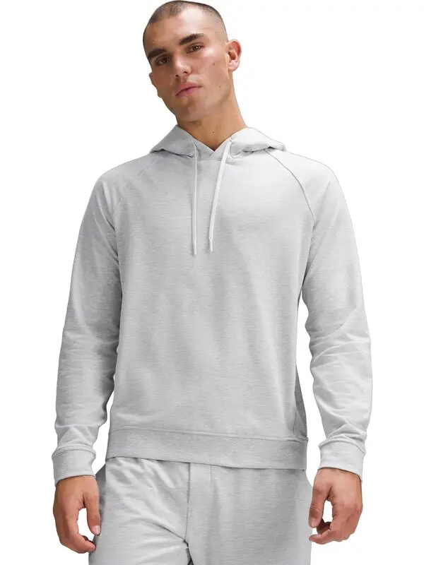 Lululemon City Sweat Pullover Hoodie Relaxed - Heathered Ultra Light Grey/sea Salt