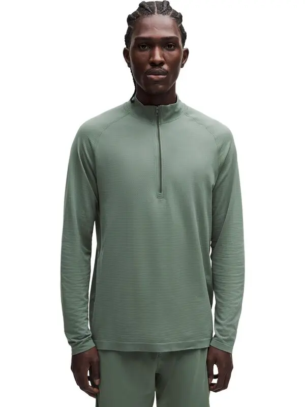 Lululemon Metal Vent Tech Half Zip - Willow Leaf/willow Leaf