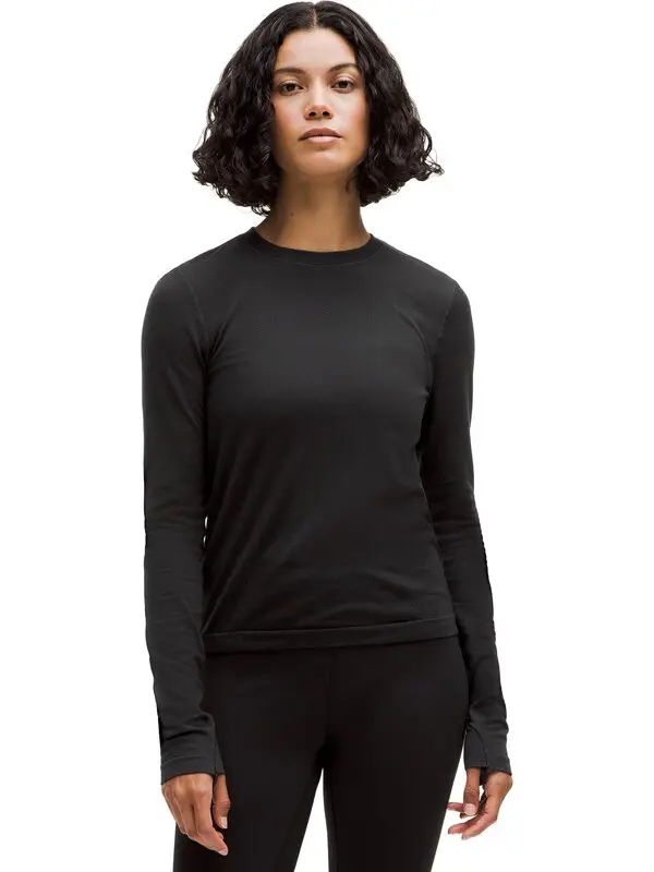 Lululemon Swiftly Wool Long-sleeve Shirt - Black/black