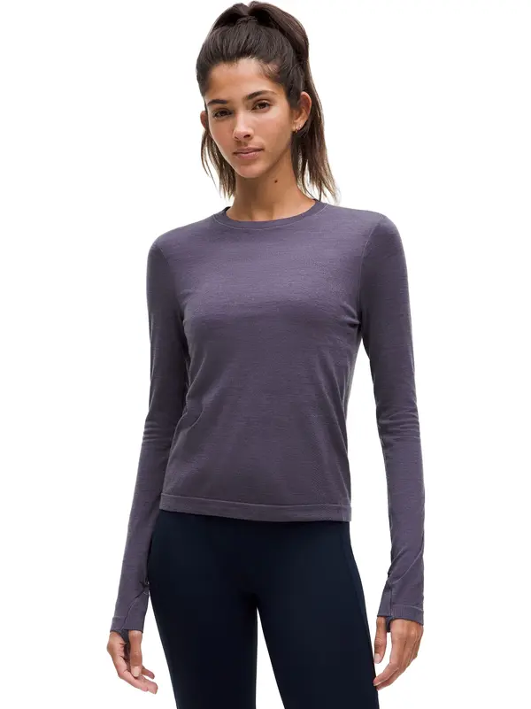 Lululemon Swiftly Wool Long-sleeve Shirt - Nightfall/nightfall