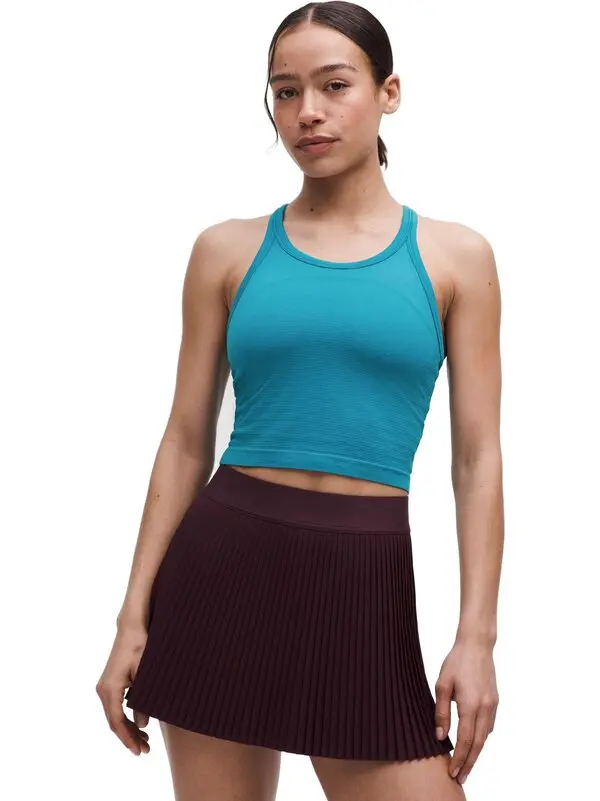 Lululemon Swiftly Tech Cropped Racerback Tank Top 2.0 - Hawaiian Blue