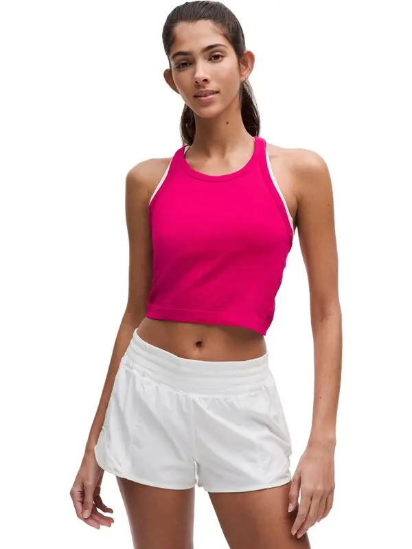 Lululemon Swiftly Tech Cropped Racerback Tank Top 2.0 - Passionate/passionate