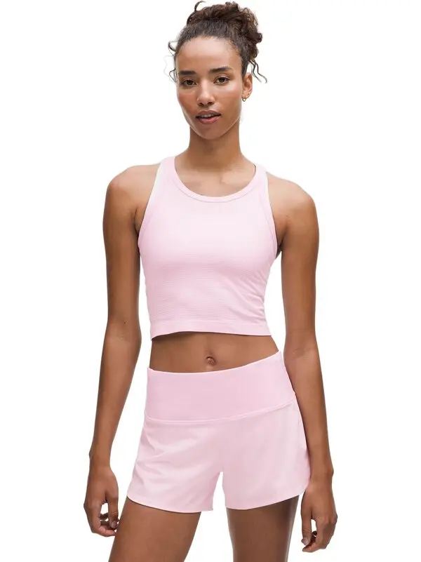 Lululemon Swiftly Tech Cropped Racerback Tank Top 2.0 - Pink Organza