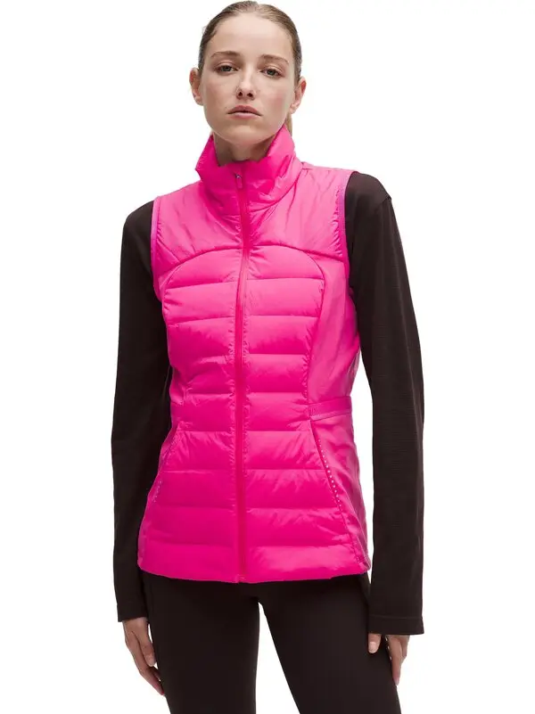 Lululemon Down For It All Vest - Sonic Pink