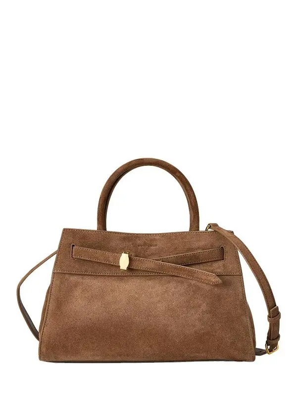 Veronica Beard Dash Suede Bag - Bark