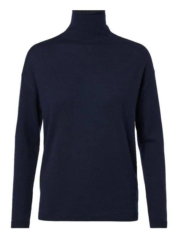 Max Mara Treviso Wool Turtleneck Sweater - Grey