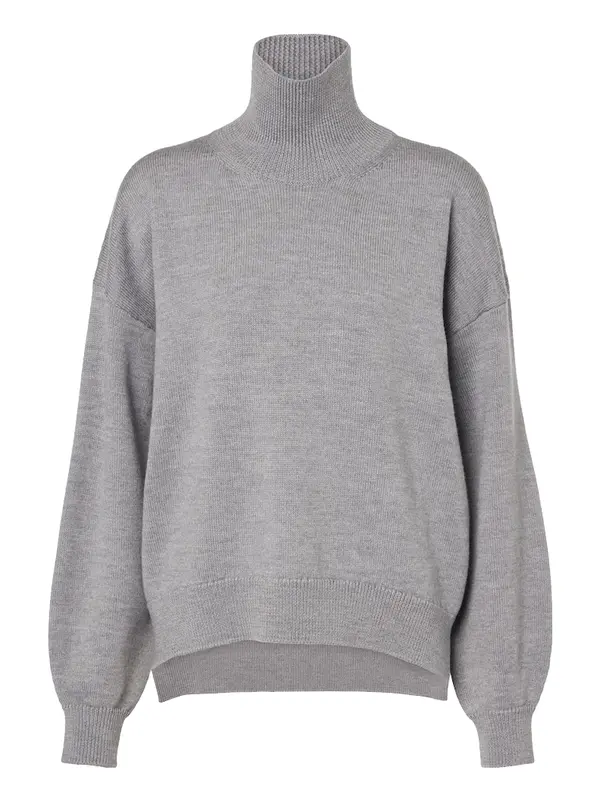 Dolce & Gabbana Virgin Wool Turtleneck Sweater - Grey