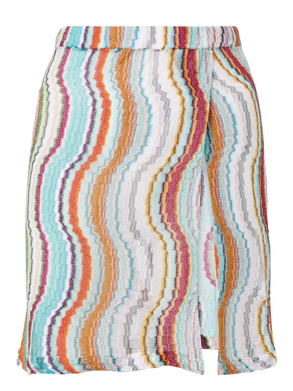 Missoni Printed Lamé Miniskirt - Multicoloured