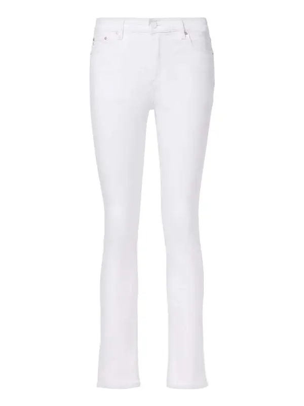 Ag Mari High-rise Cropped Jeans - White