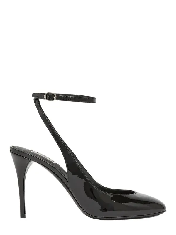 Alaïa Patent Leather Slingback Pumps - Noir