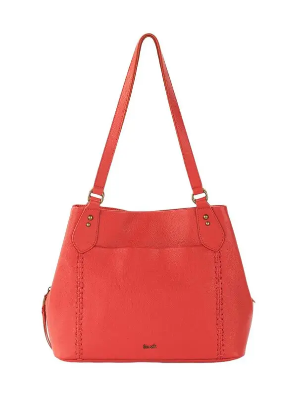 THE SAK Melrose Leather Satchel - Cayenne