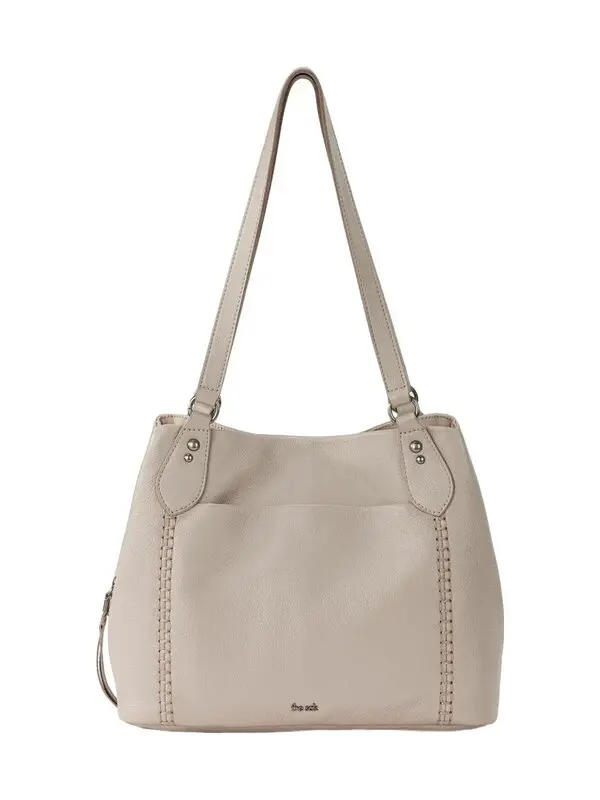 THE SAK Melrose Leather Satchel - Sand