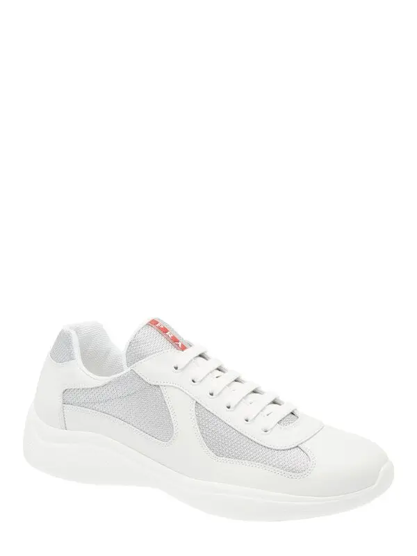 Prada America's Cup Sneakers - F0j36 - Bianco/argento