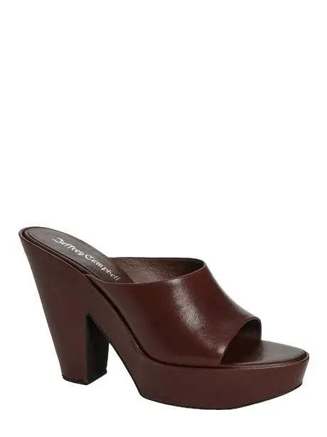 Jeffrey Campbell Enriched Platform Slides - Brown