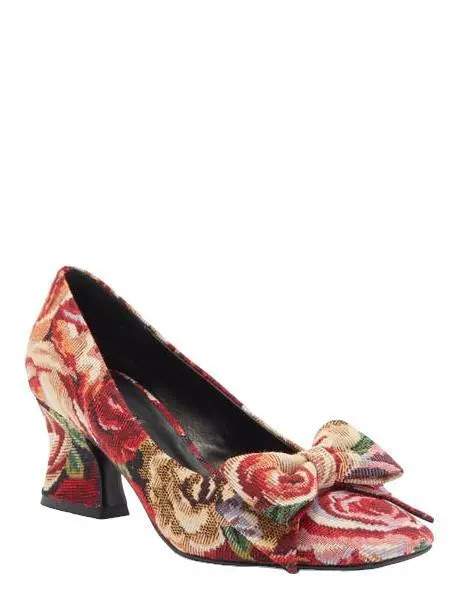 Jeffrey Campbell Anneliese Bow Pump - Rose Tapestry