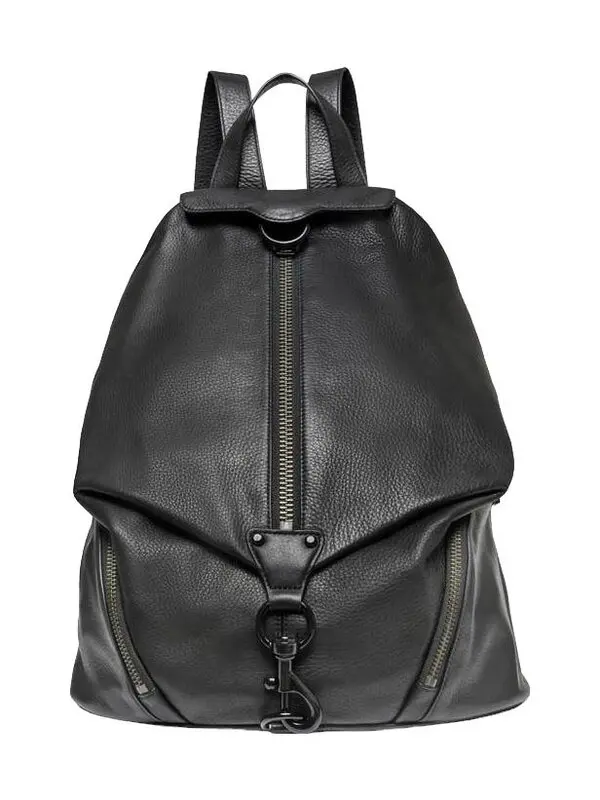 Rebecca Minkoff Jumbo Julian Leather Backpack - Black
